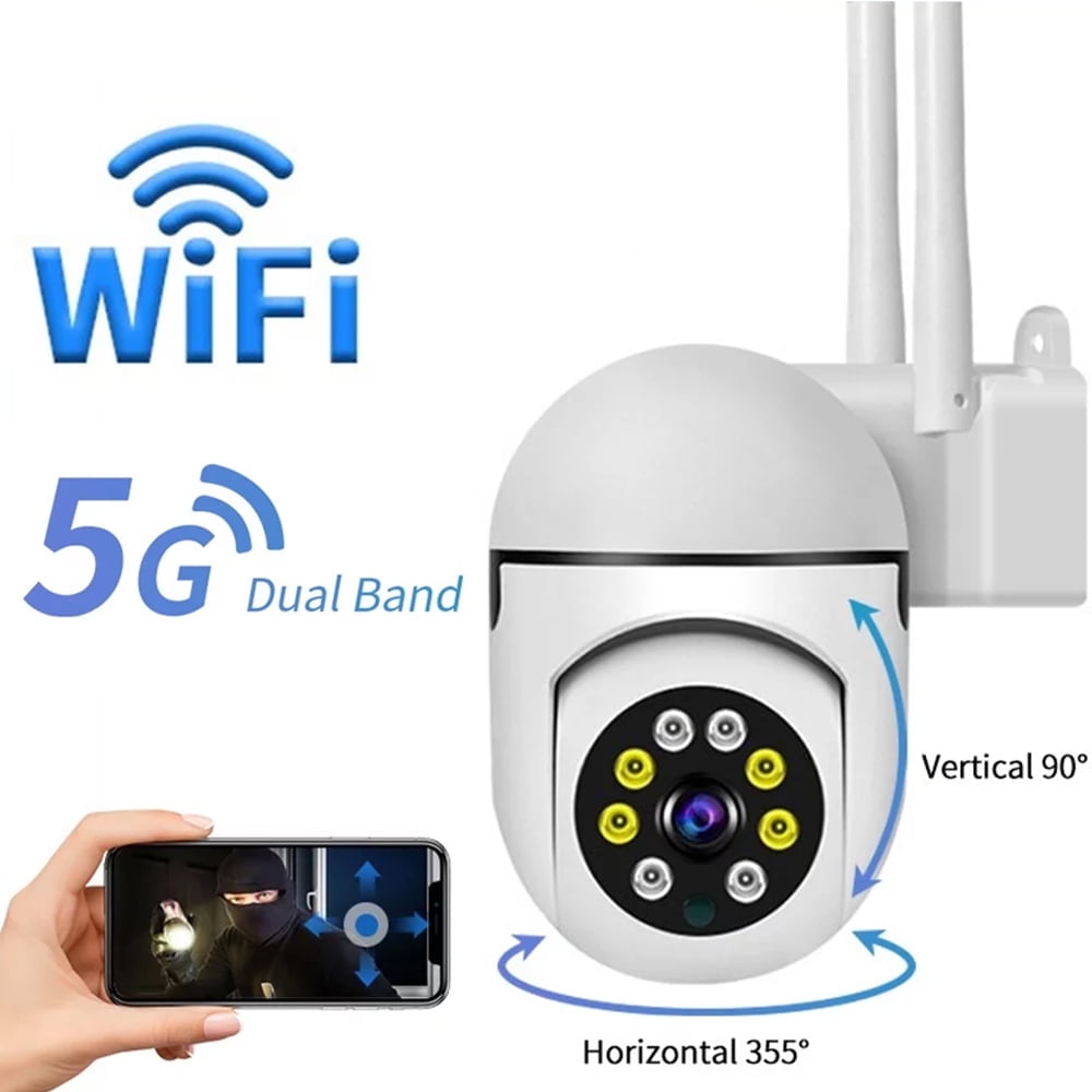Oenbopo WiFi Security Camera, 1080P, Indoor/Outdoor, 360 Rotation ...