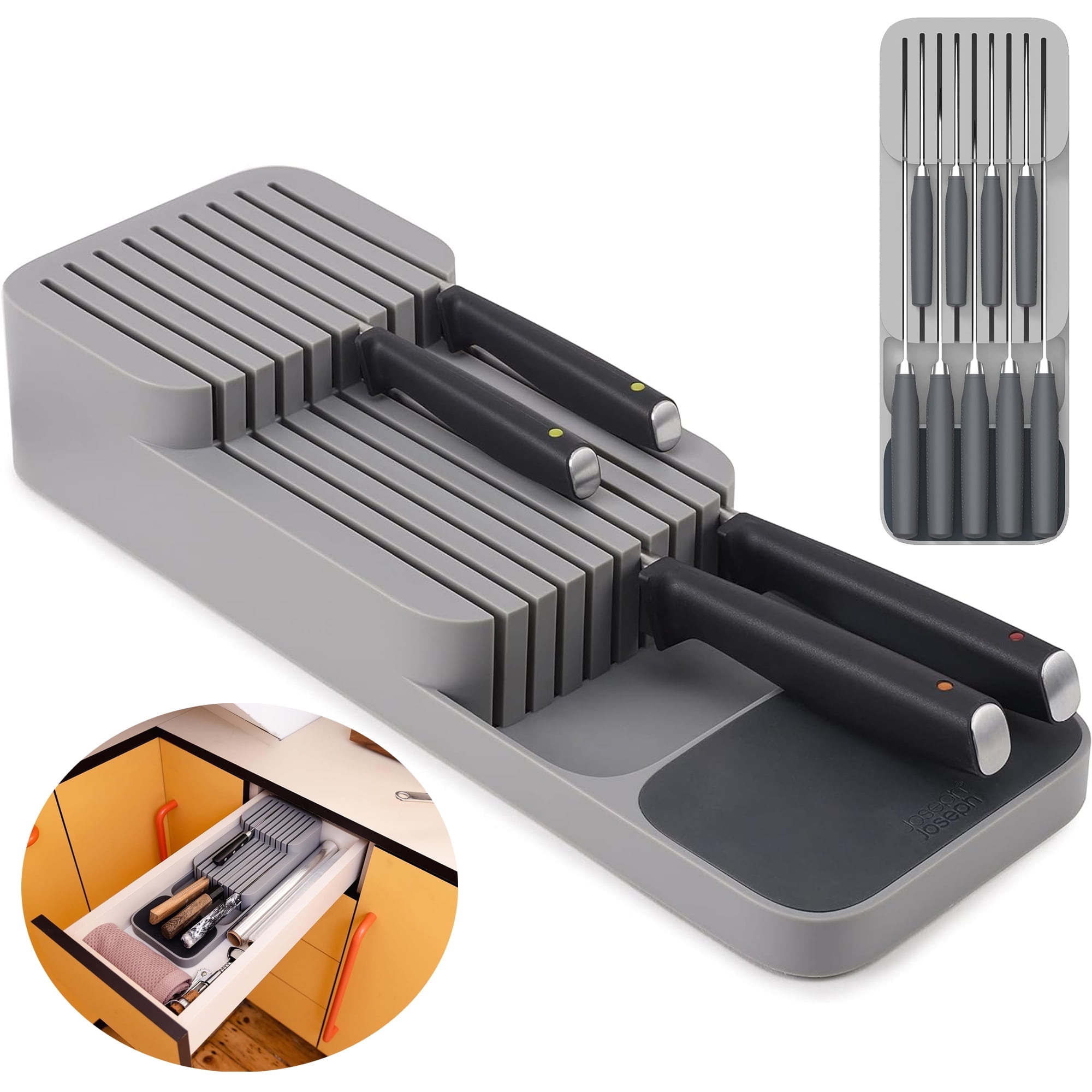 Leyeet Knife Storage DrawerStore Knife Organizer, holds up to 9 knives ...