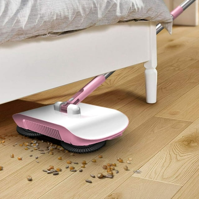 Leyeet Manual Vacuum Sweeper, 180 Degree Rotating Push Vacuum Non ...