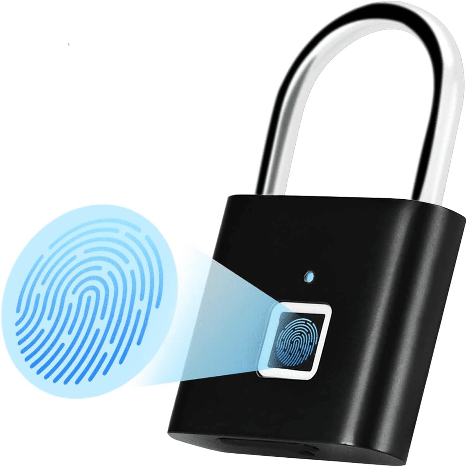 Fingerprint Lock, Ultra Light One Touch Open Fingerprint Padlock with ...
