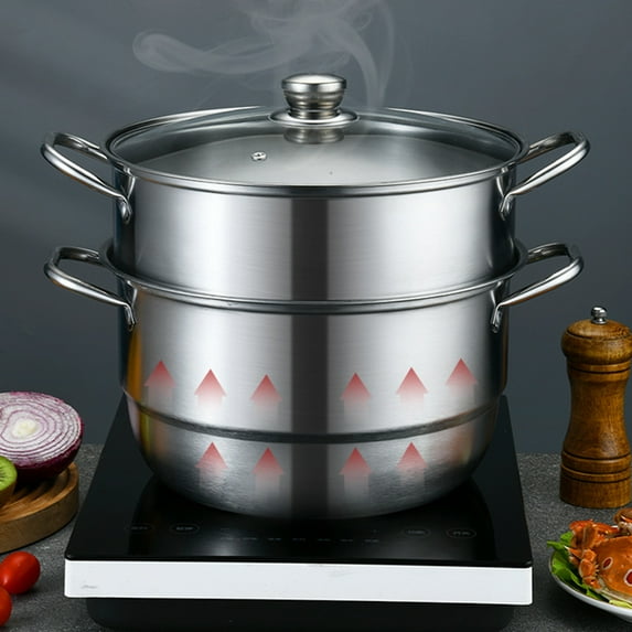 Leyeet Steamer for Cooking, Food Grade Stainless Steel Steamer Pot, 11 ...