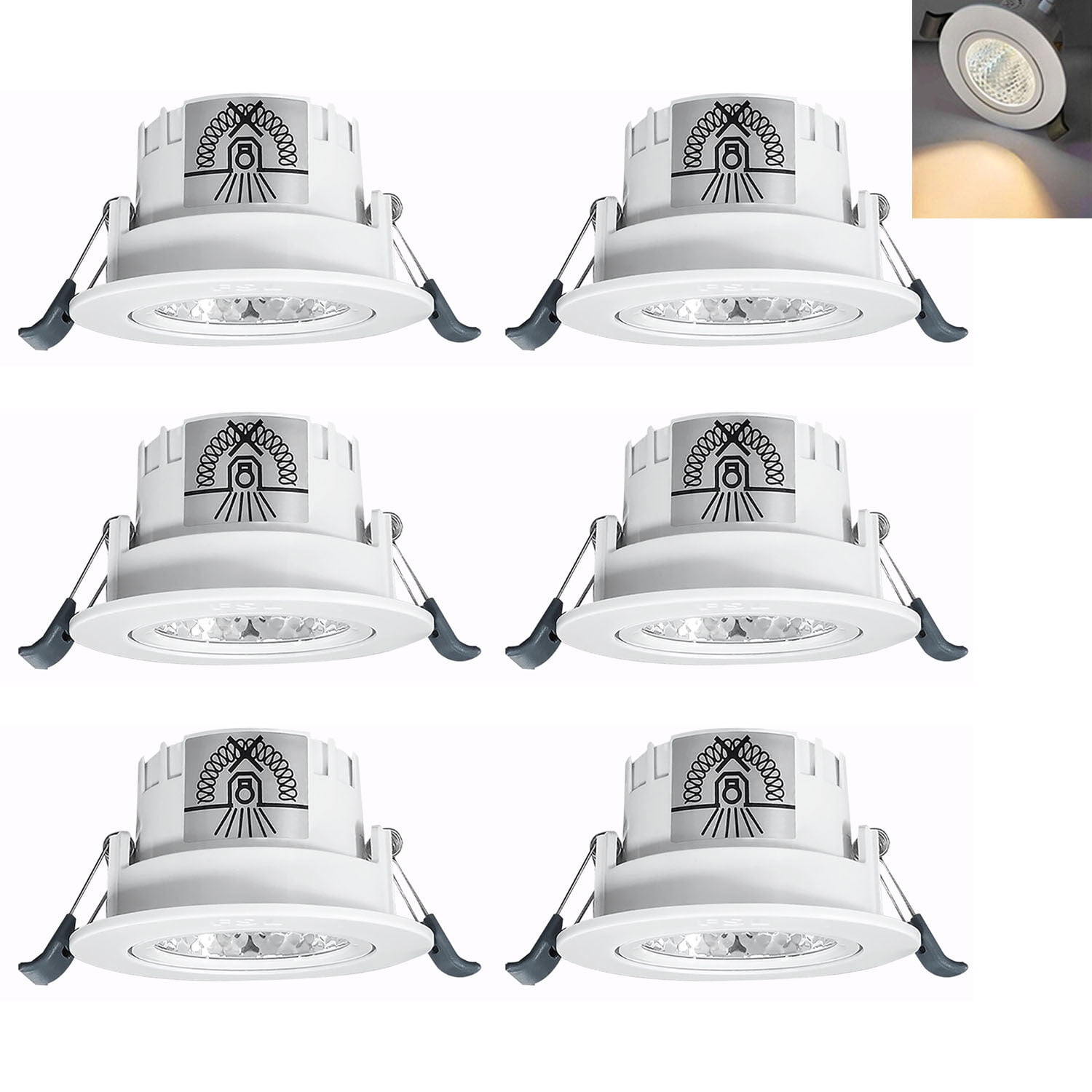 Leyfeng 6W Adjustable Angle Deep Anti-Glare COB Spotlights Ultra Thin ...