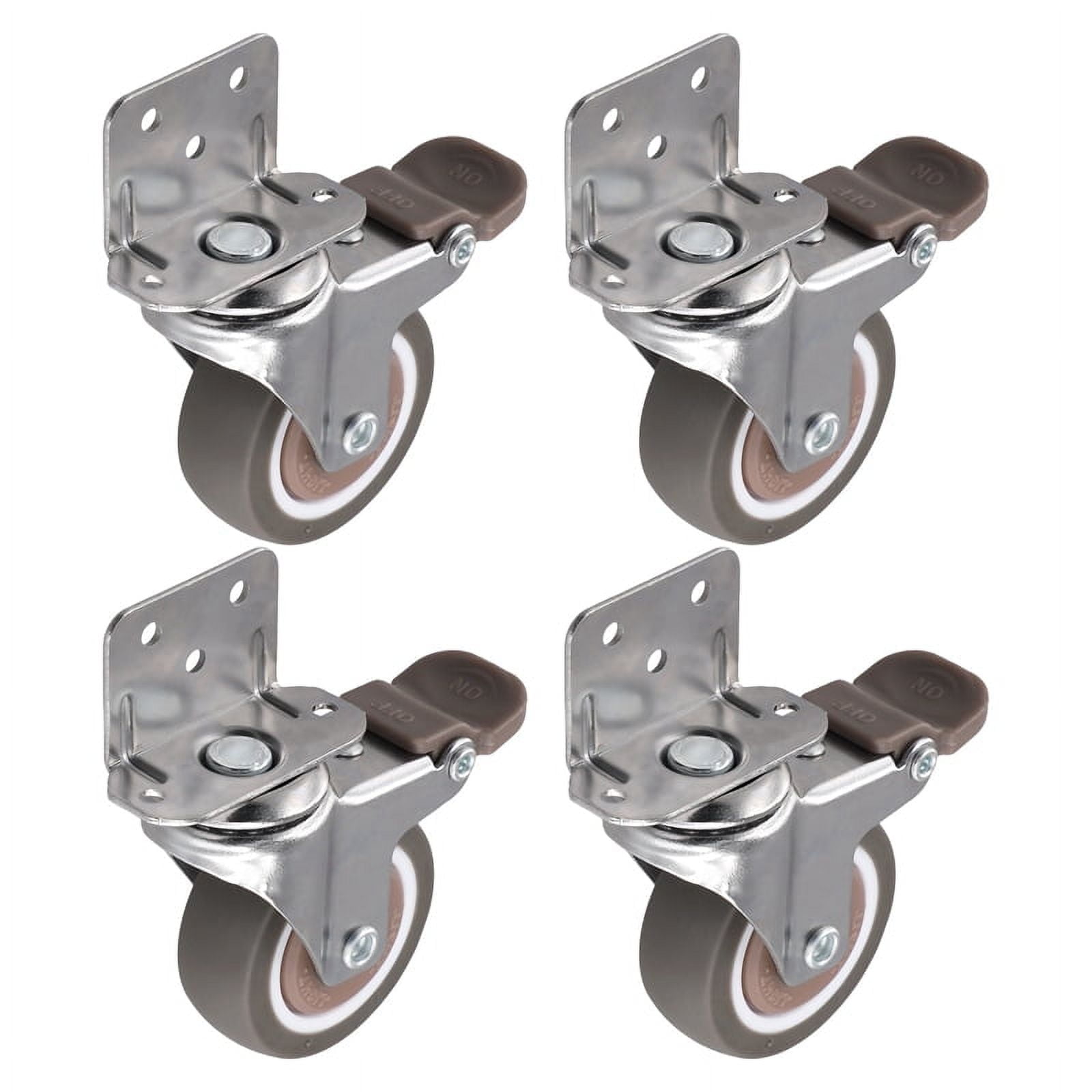 Leyfeng Caster Wheels, Side-Mount Casters, 2-Inch Furniture Wheels, L ...