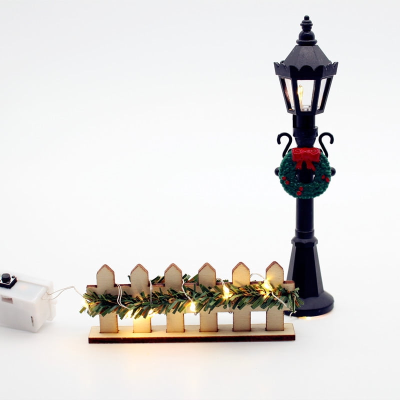 Leyfeng Christmas Mini Street Light Models, Mini Street Lamp Dollhouse ...