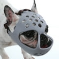 Leyfeng Dog Muzzle, Mesh Muzzle for Short-Nosed Dogs, Breathable Holes ...