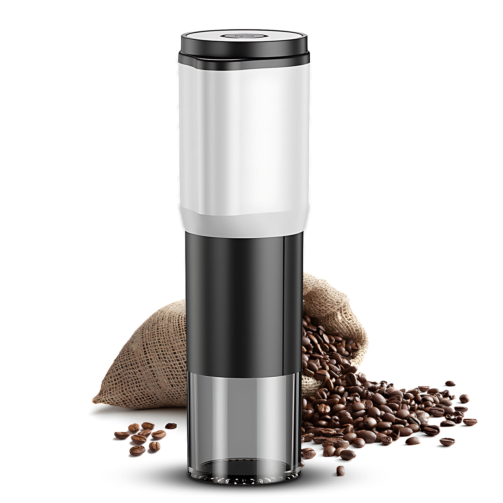Leyfeng Electric & Manual Coffee Bean Grinder, 5 Level Adjustable with ...
