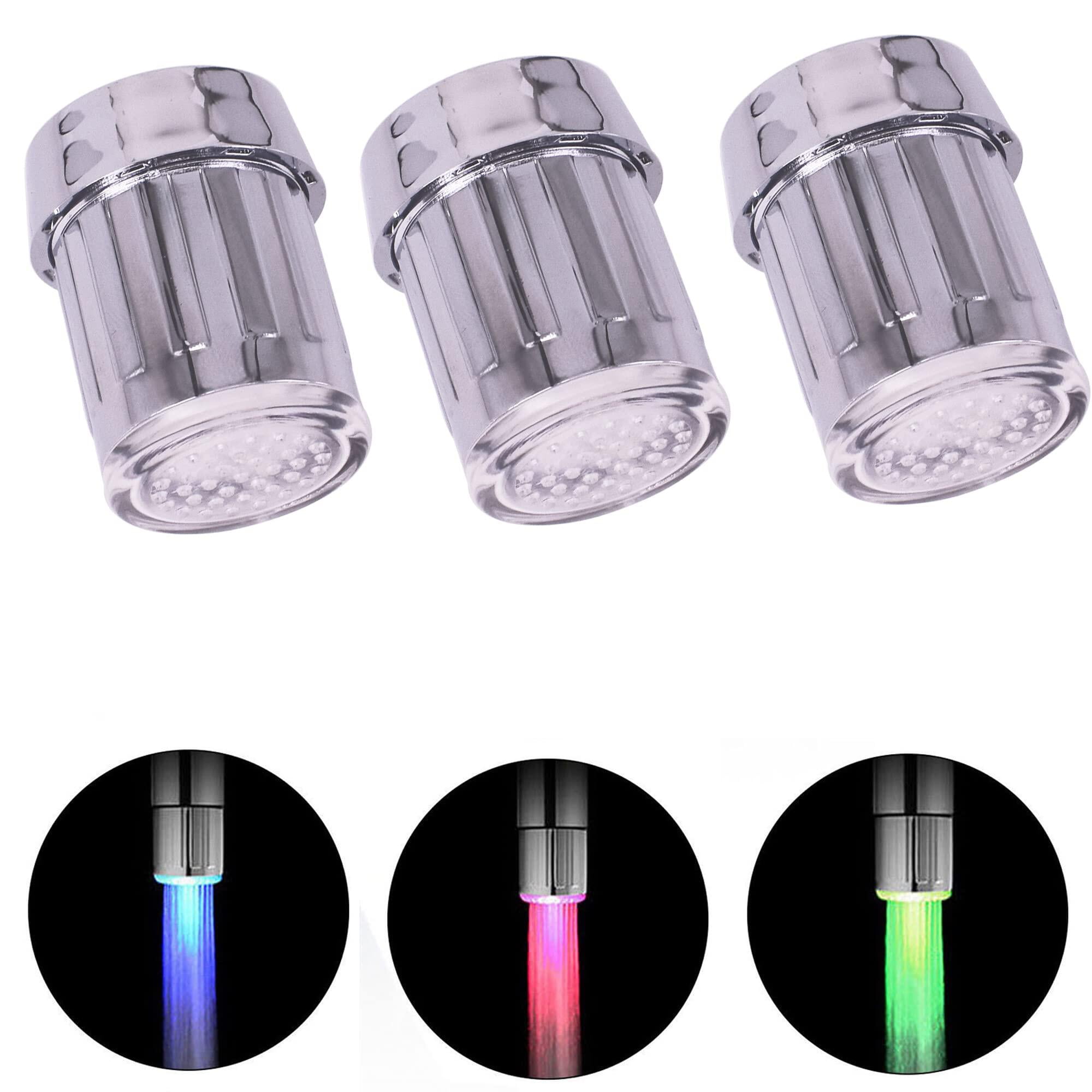 Leyfeng Faucet, 3 Package 3-Color Temperature Sensitive Gradient Led ...