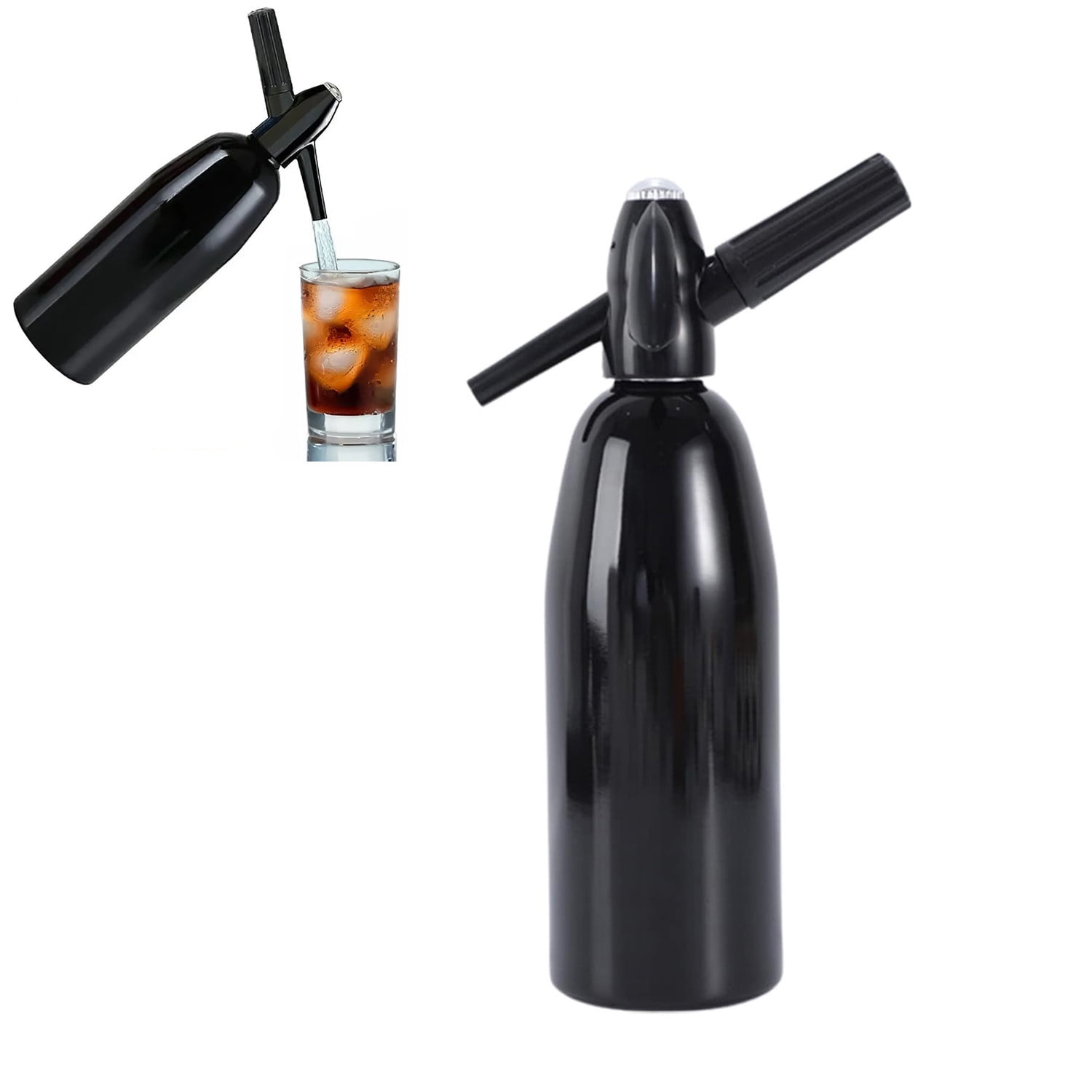 Leyfeng Kitchenware, 1 Liter Soda Siphon, Aluminium Soda Siphon Flasche ...