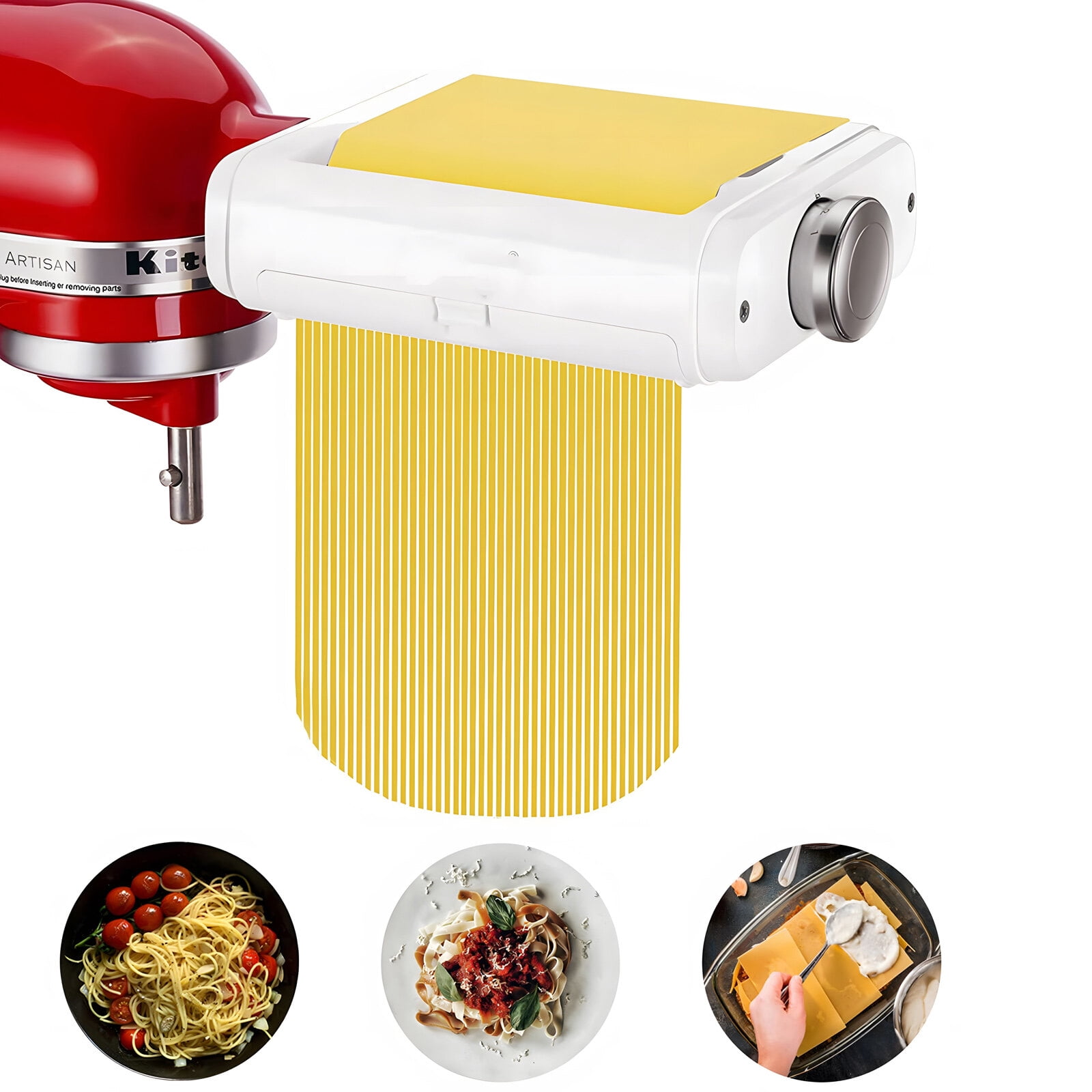 Leyfeng Pasta Roller, Kitchen Mixer, Stainless Steel Slicing and ...