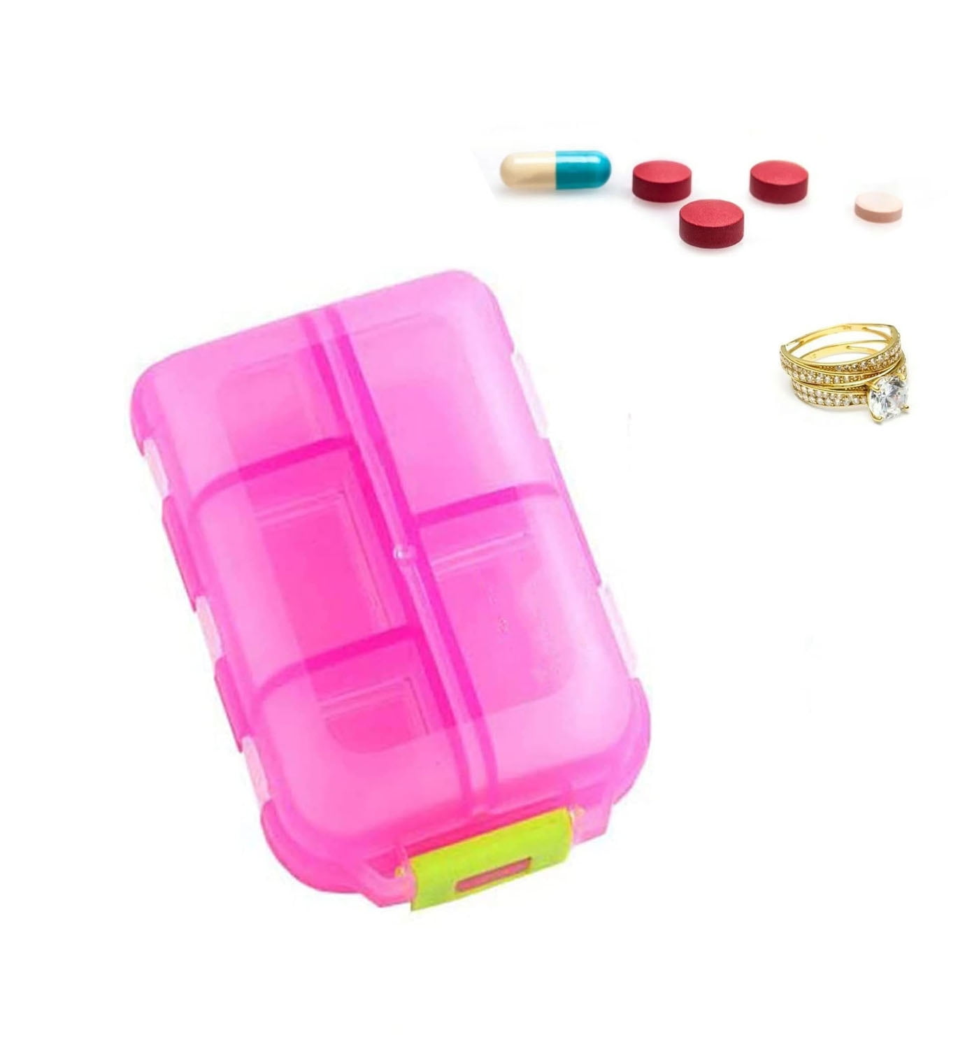 Leyfeng Pill Cases, Pack Of 1 Tablet Box, 7 Days 10 Compartments, with ...