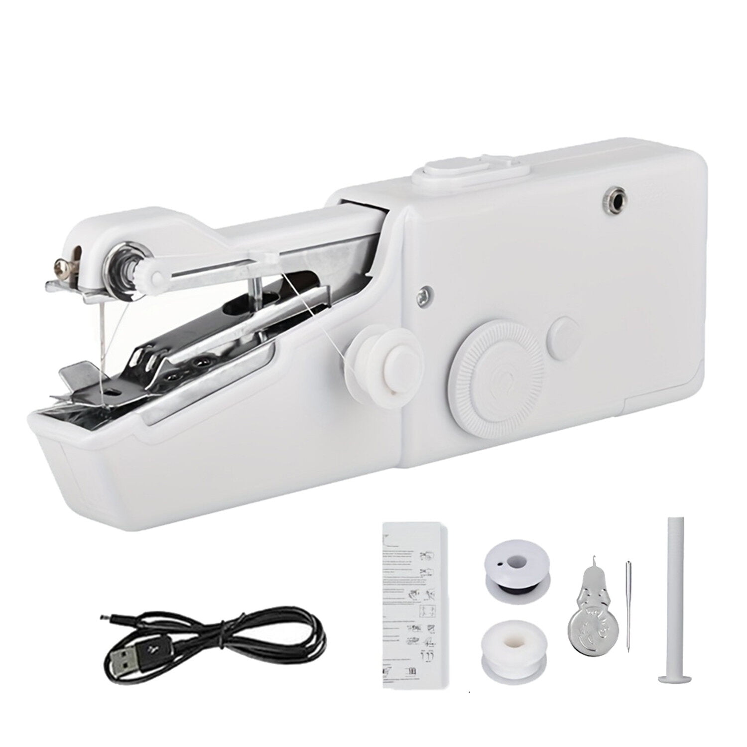 Leyfeng Portable Handheld Sewing Machine - Mini Manual Sewing Machine ...