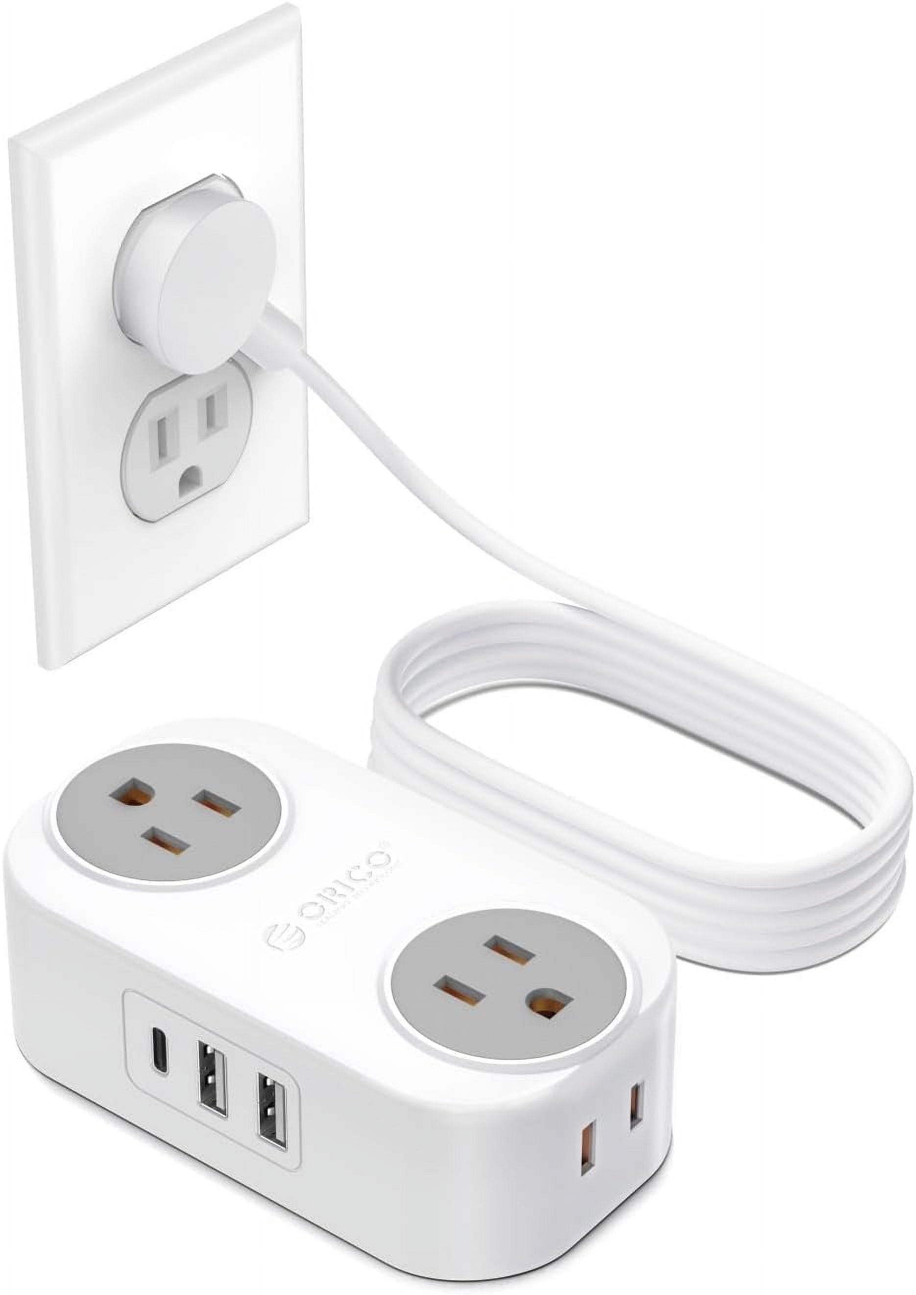 Leyfeng Socket, Small Flat Plug Power Strip, Flat Outlet Extension Cord ...