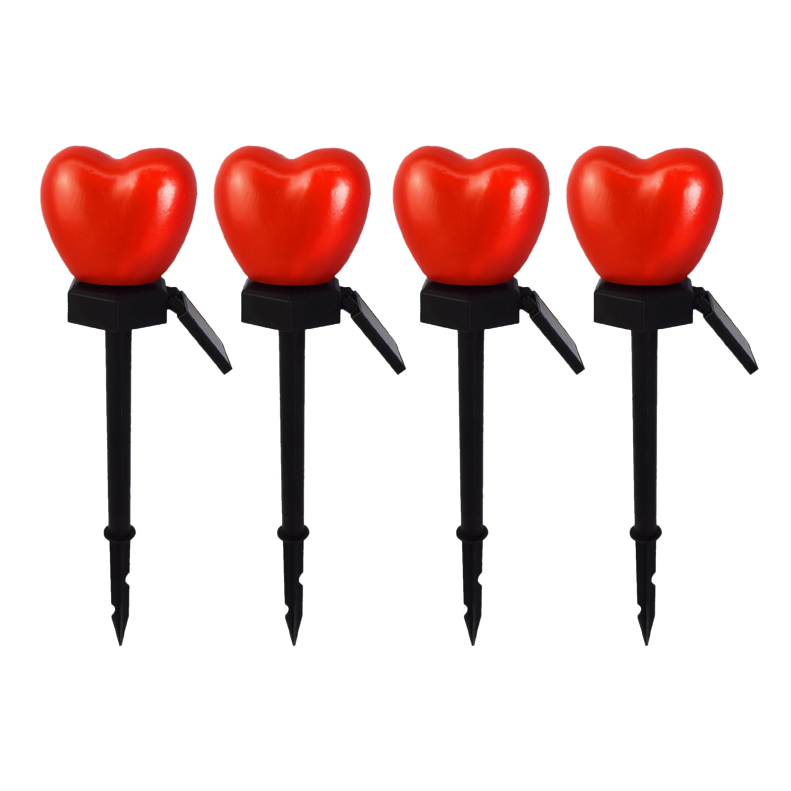 Leyfeng Stake Lights, Heart-Shaped Led Solar Lights Outdoor Garden ...