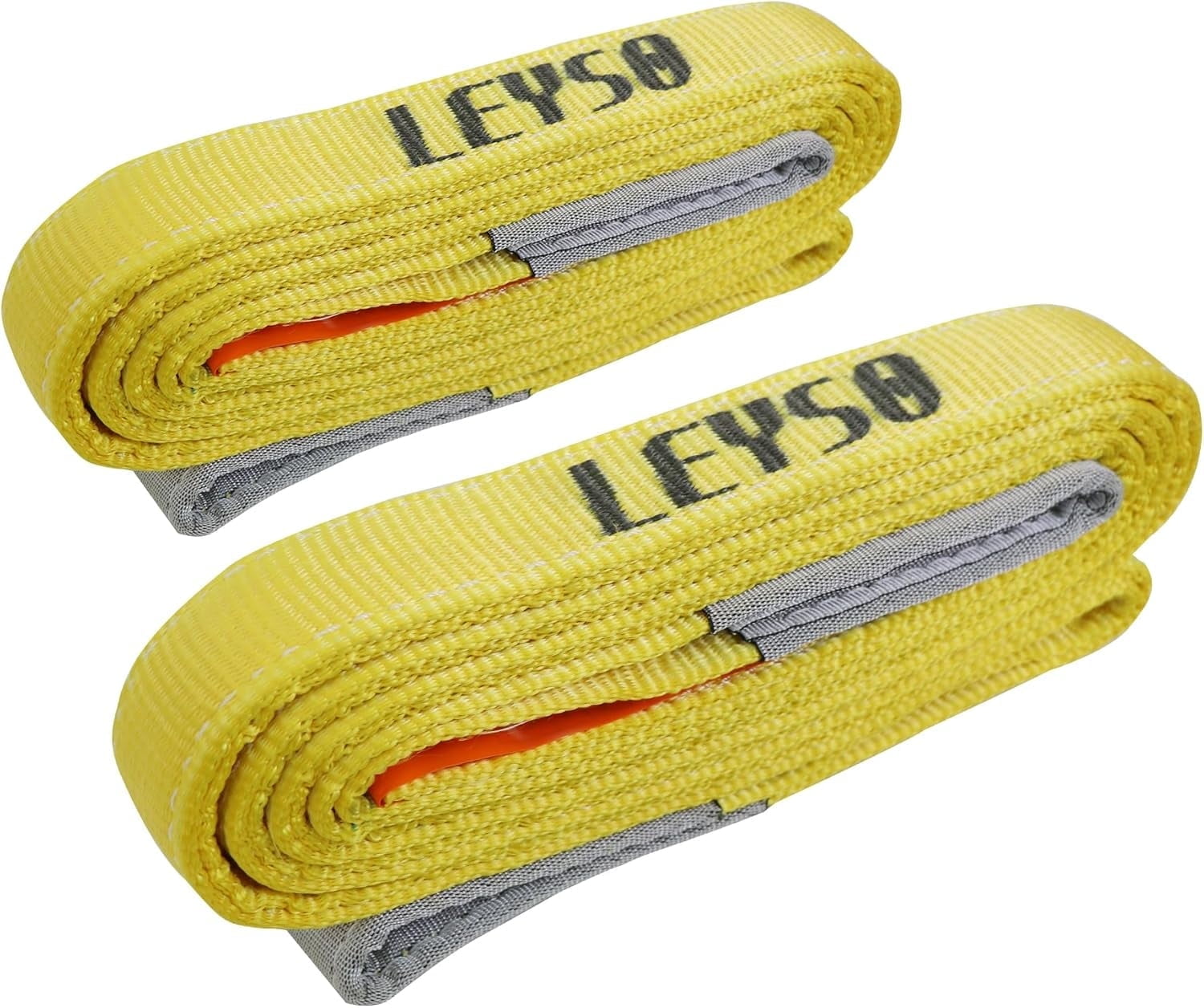 Leyso 2 Packs 2" x 10' Lifting Sling Straps, Multifunctional Heavy Duty ...