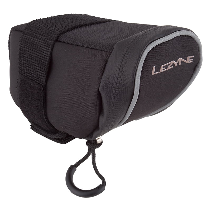 Lezyne Micro Caddy-M MTB Seat Bag: Black Under Saddle Bicycle Pouch ...
