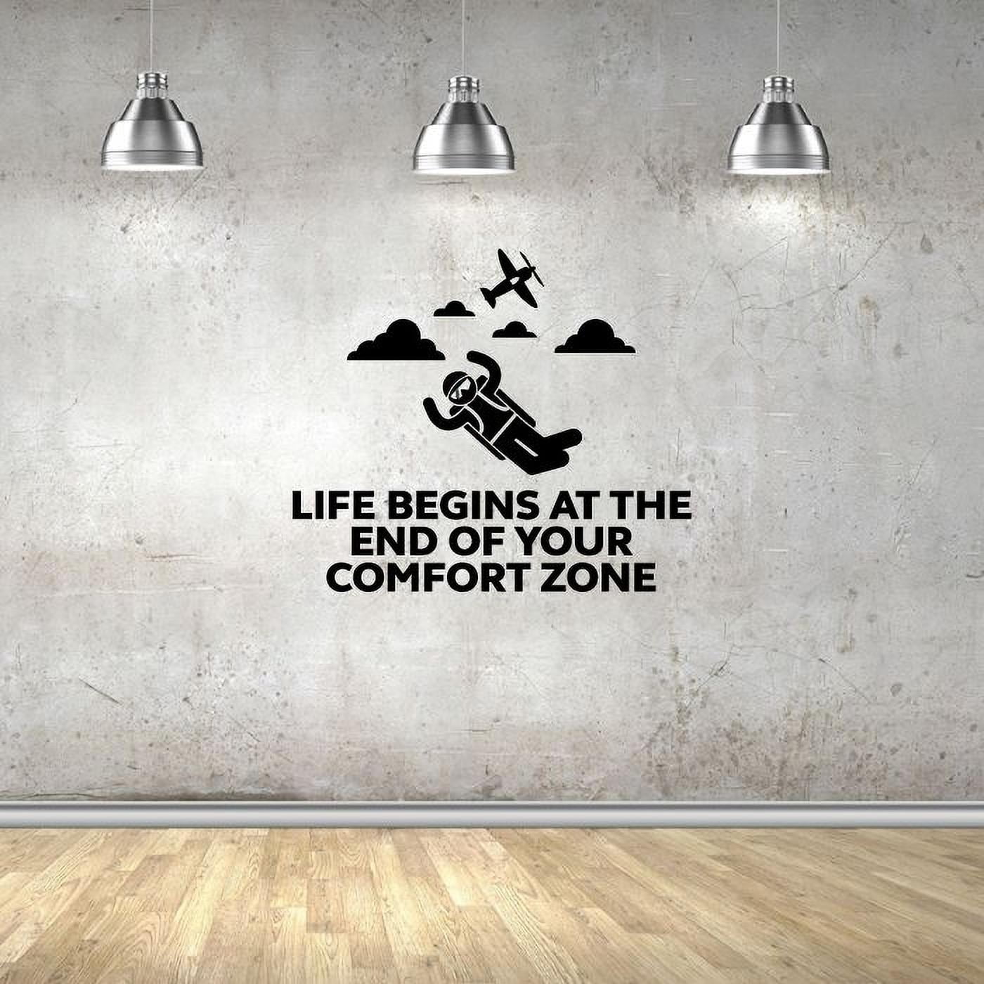 Lfe Begins At The End Of Your Comfort Zone - Life Motivation Quote ...