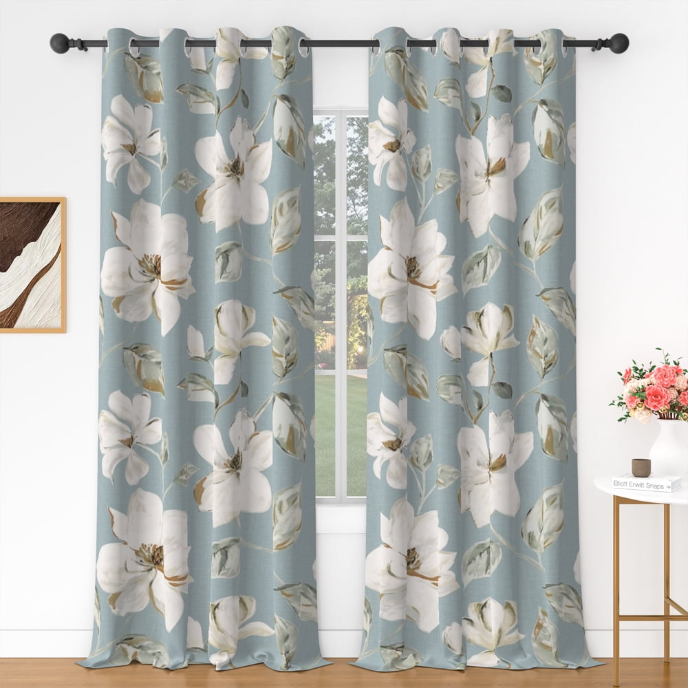 Lfeey Blackout Curtains 63 Inches Long, Living Room Bedroom Drapes Room ...