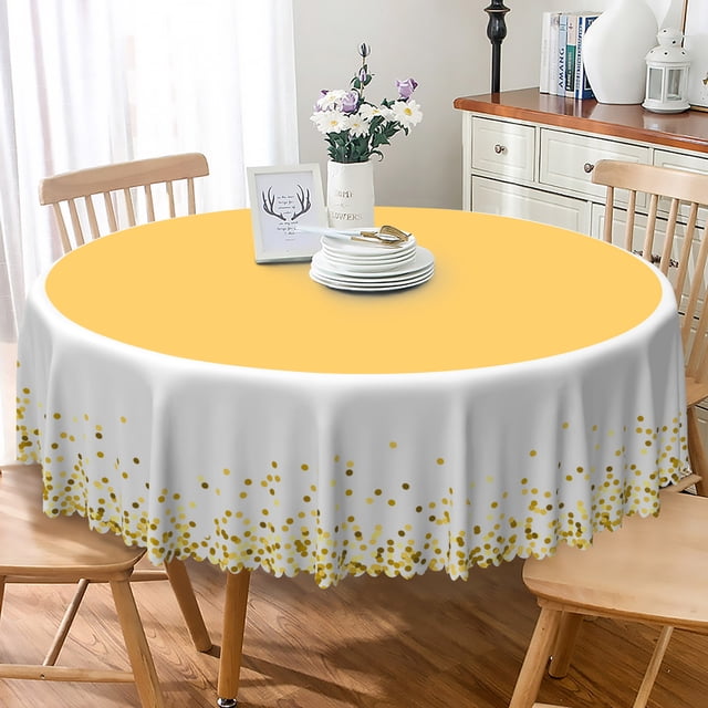 Lfeey Glitter Round Tablecloths for Wedding New Year's Party Camping ...