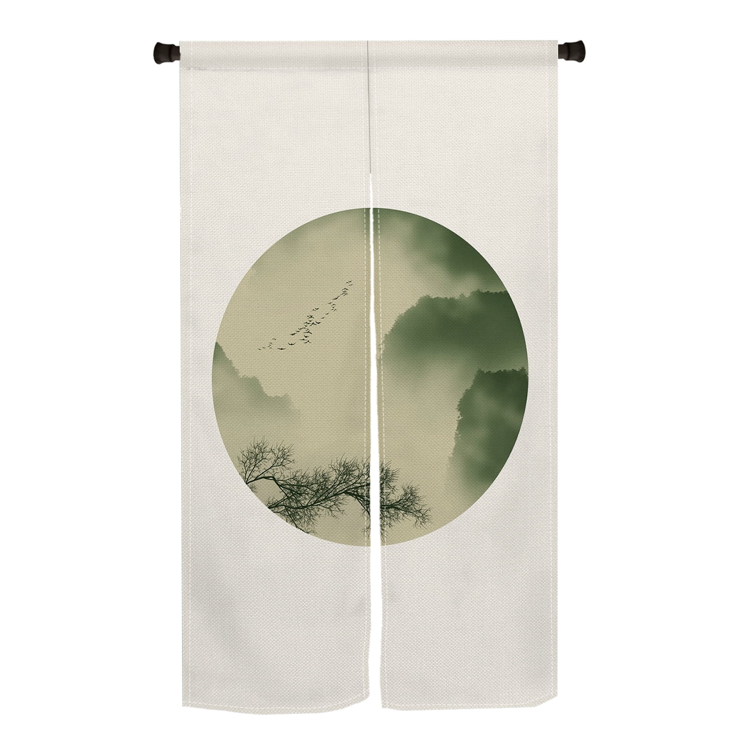 Lfeey Japanese Round Noren Door Curtain Tapestry Kitchen Tavern Ukiyo-e ...