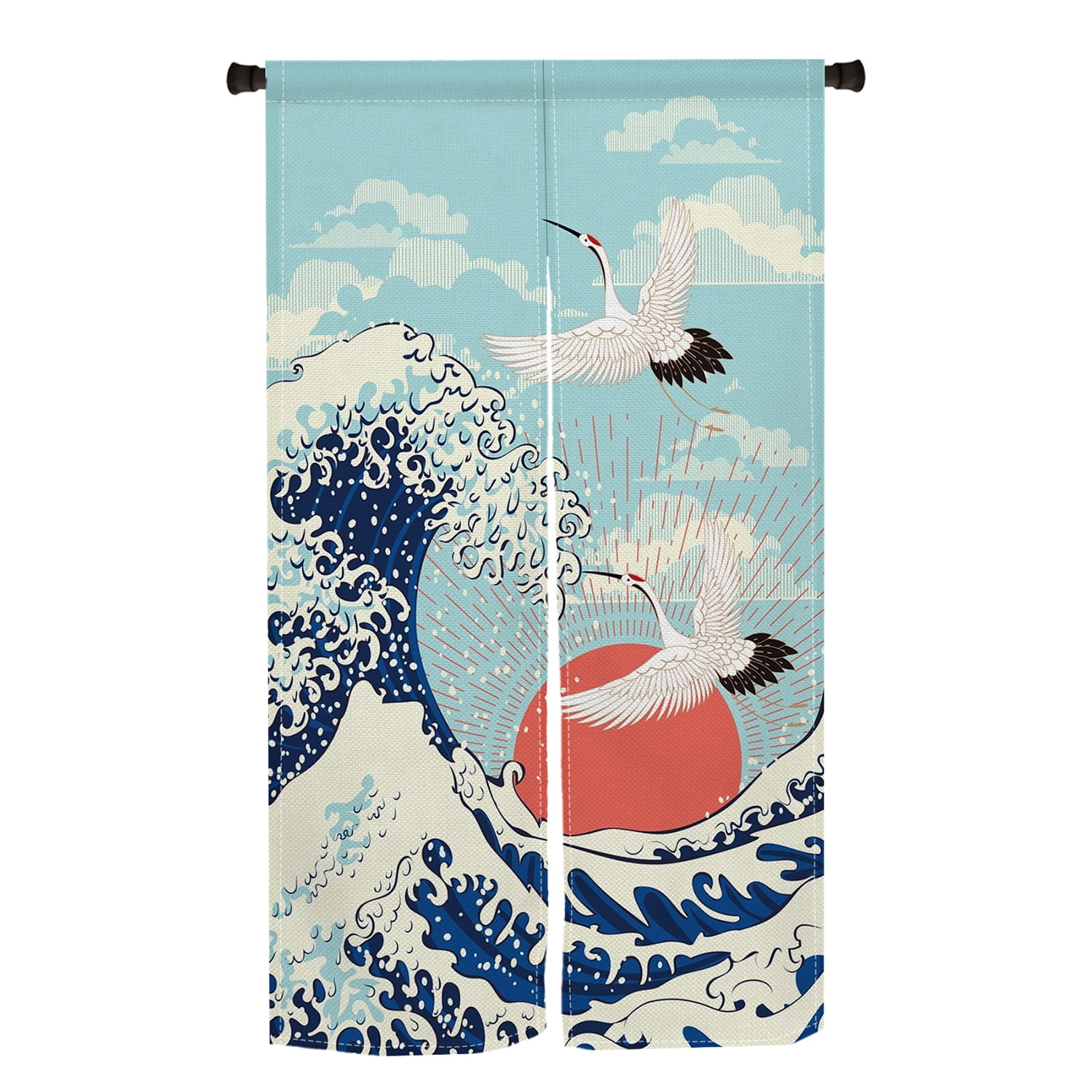 Lfeey Japanese Ukiyo-e Noren Door Curtain Doorway Entrance Partition ...