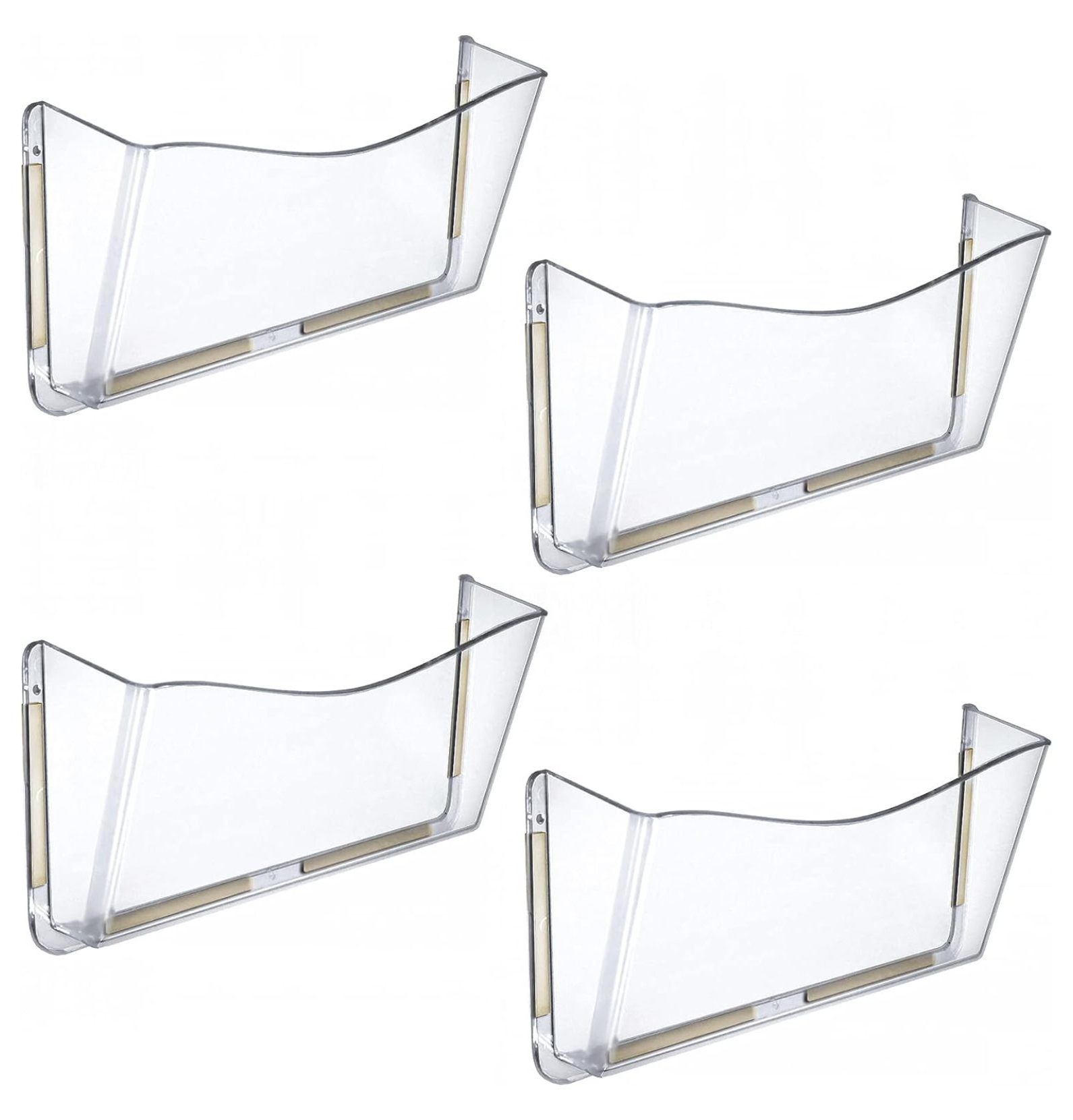 LfucQd 250035 Clear Single Pocket Wall File with double-sided adhesive ...