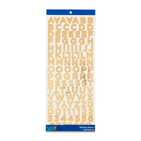 Gold Letter Stickers