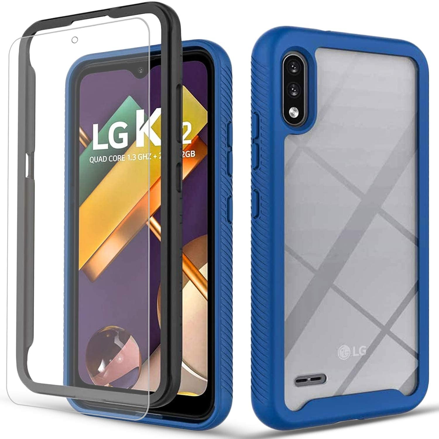 Lg Journey LTE Case, Transparent Drop Proof Cover with [Tempered Glass ...