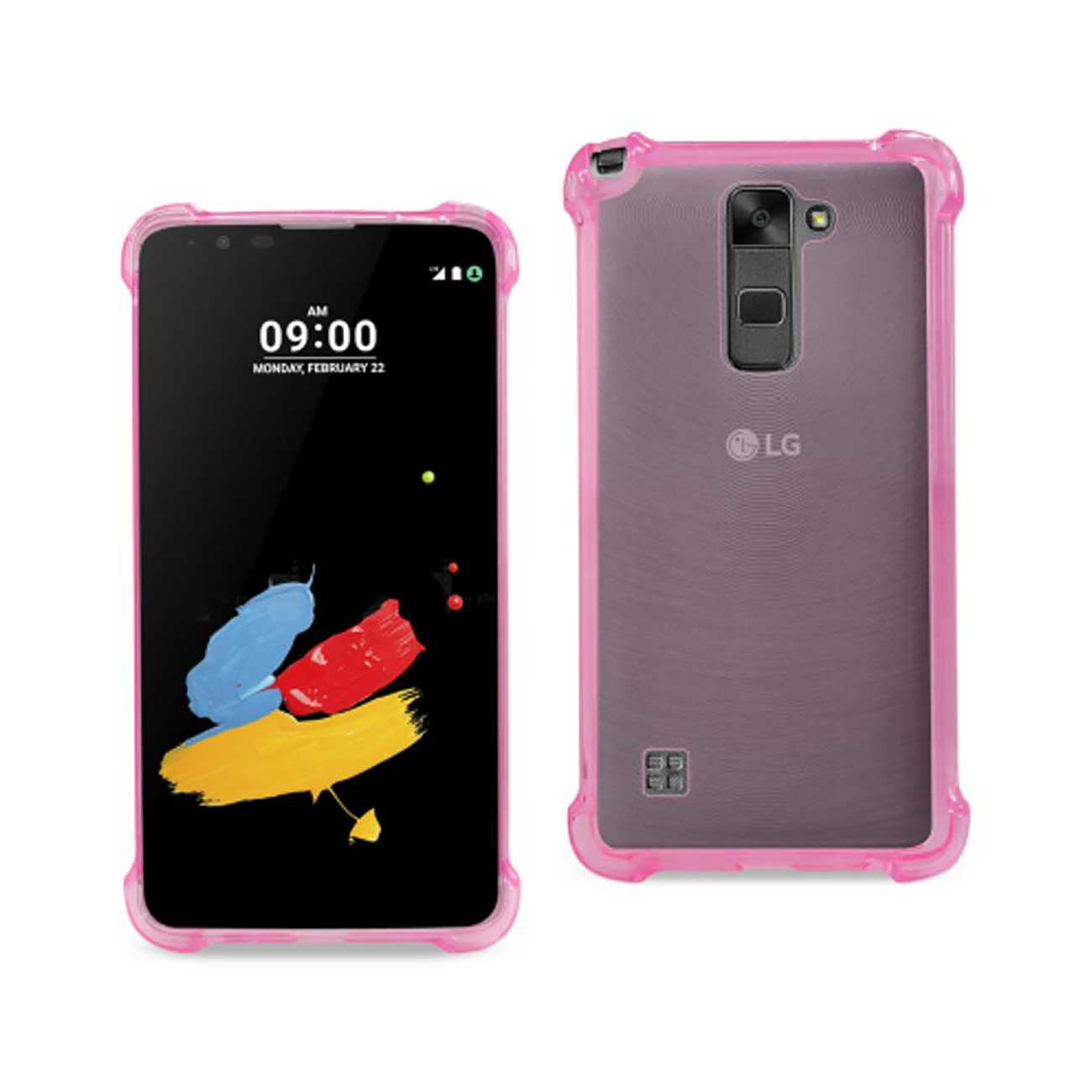 Lg Stylus 2 Clear Bumper Case With Air Cushion Protection In Clear Hot ...