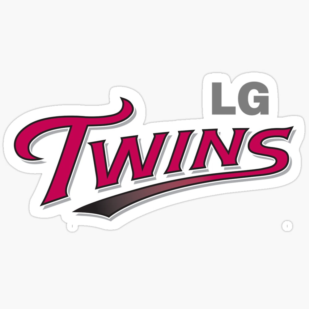 Lg Twins Seoul Baseball Kbo Script Logo Sticker Baseball Sticker ...