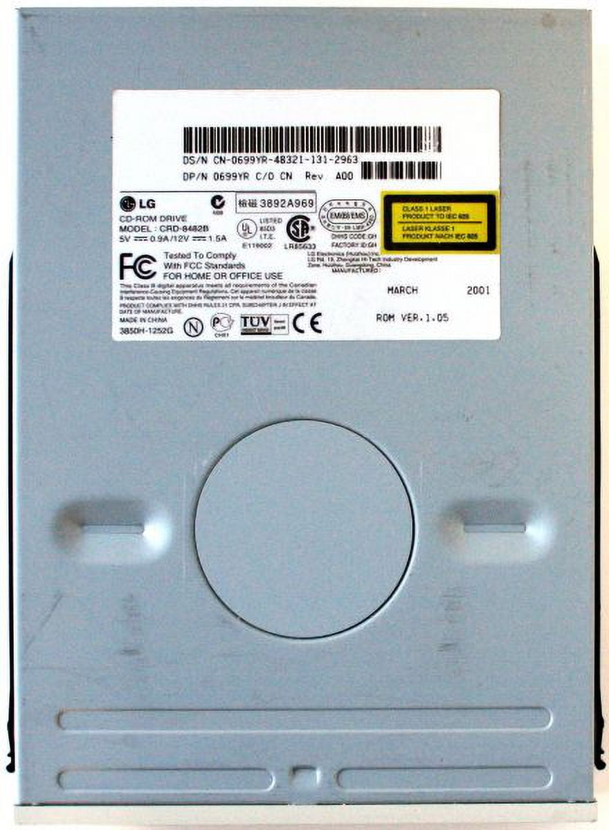 Lg cd-rom drive crd-8482b ver.1.05, dp/n: 0699yr rev. a00 - Walmart.com