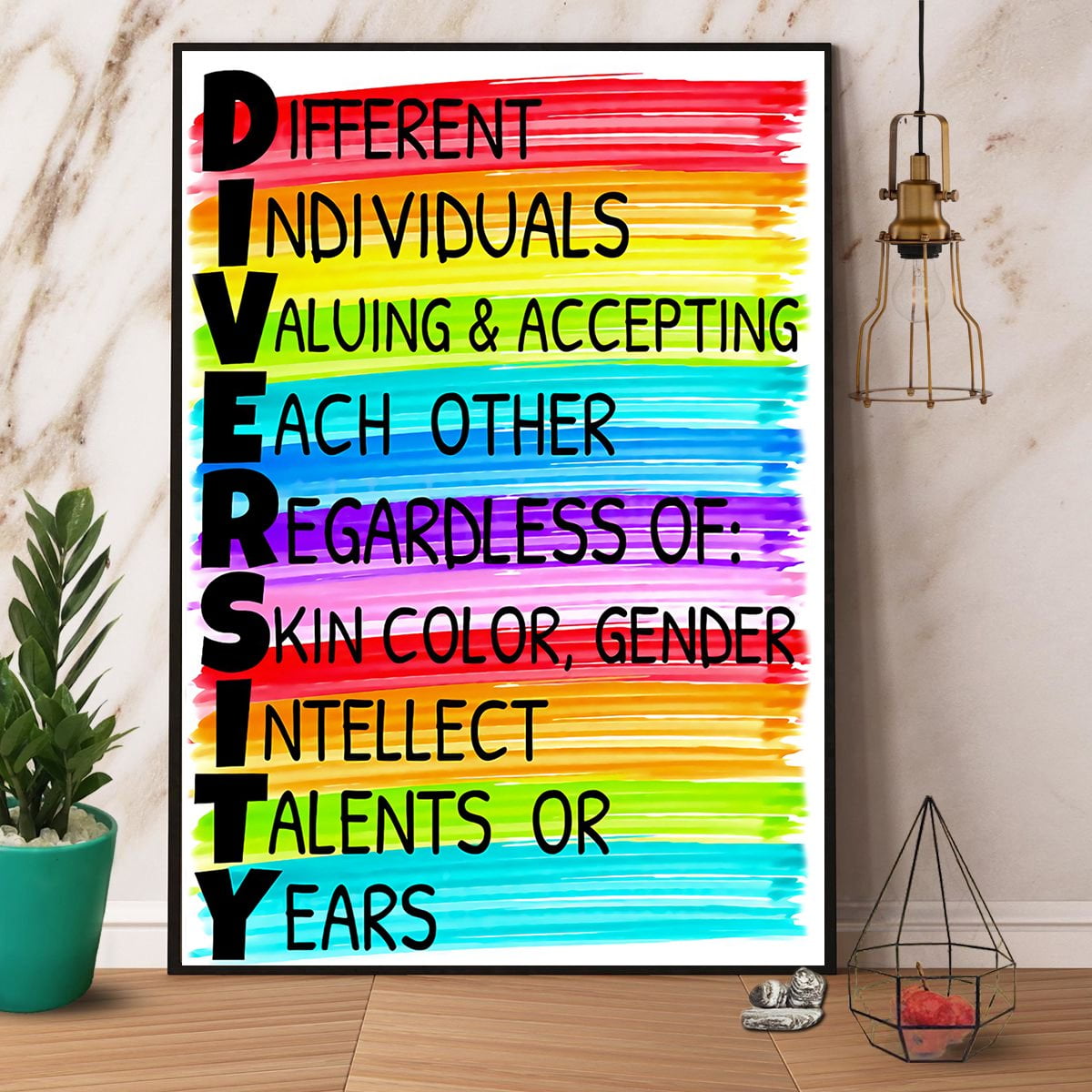 Lgbt Diversity Different Individuals Paper Poster No Frame Matte Wall ...