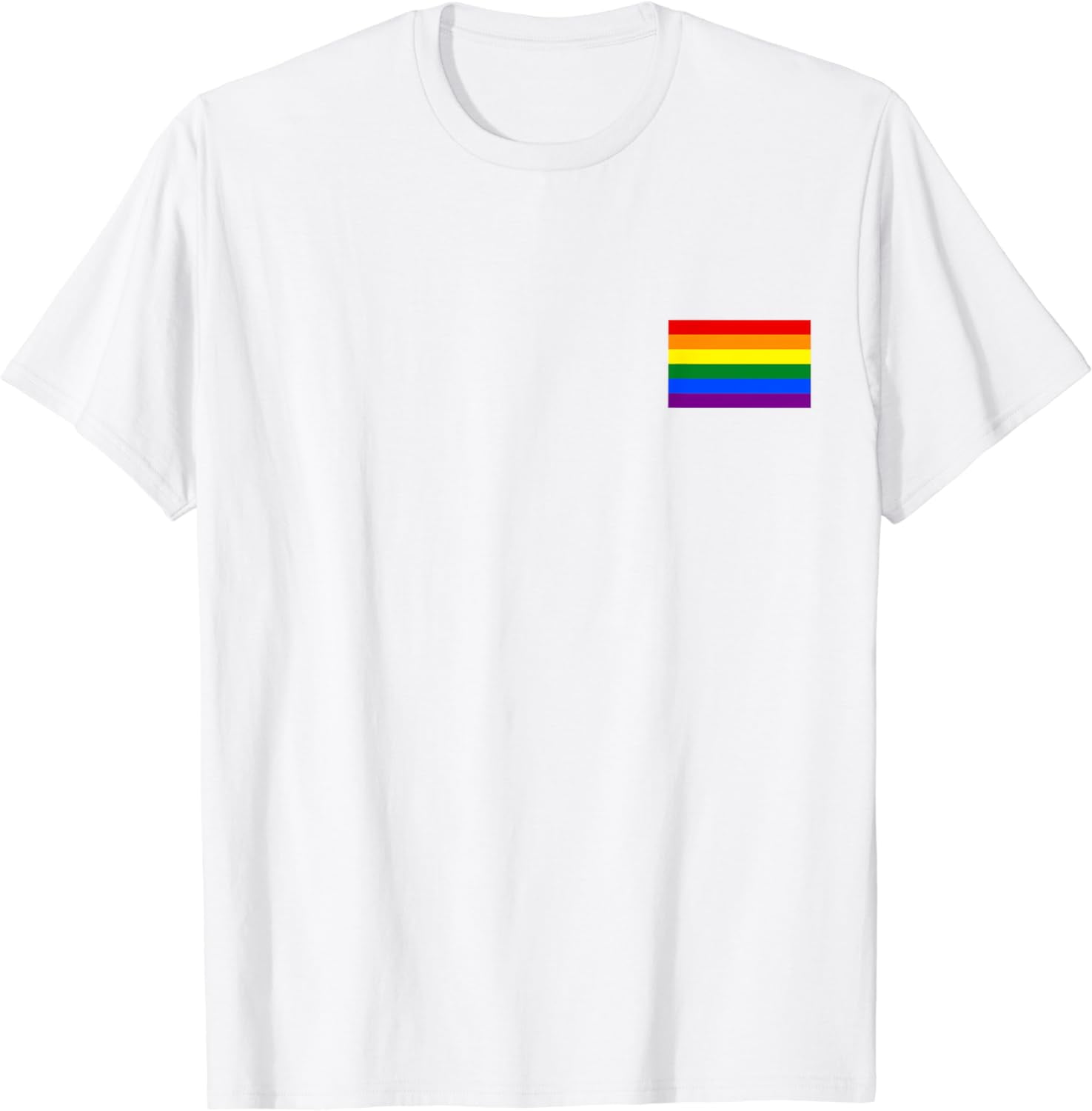 Lgbt Flag Shirt Cool Pocket Gay Lesbian Rainbow Flags Tee - Walmart.com