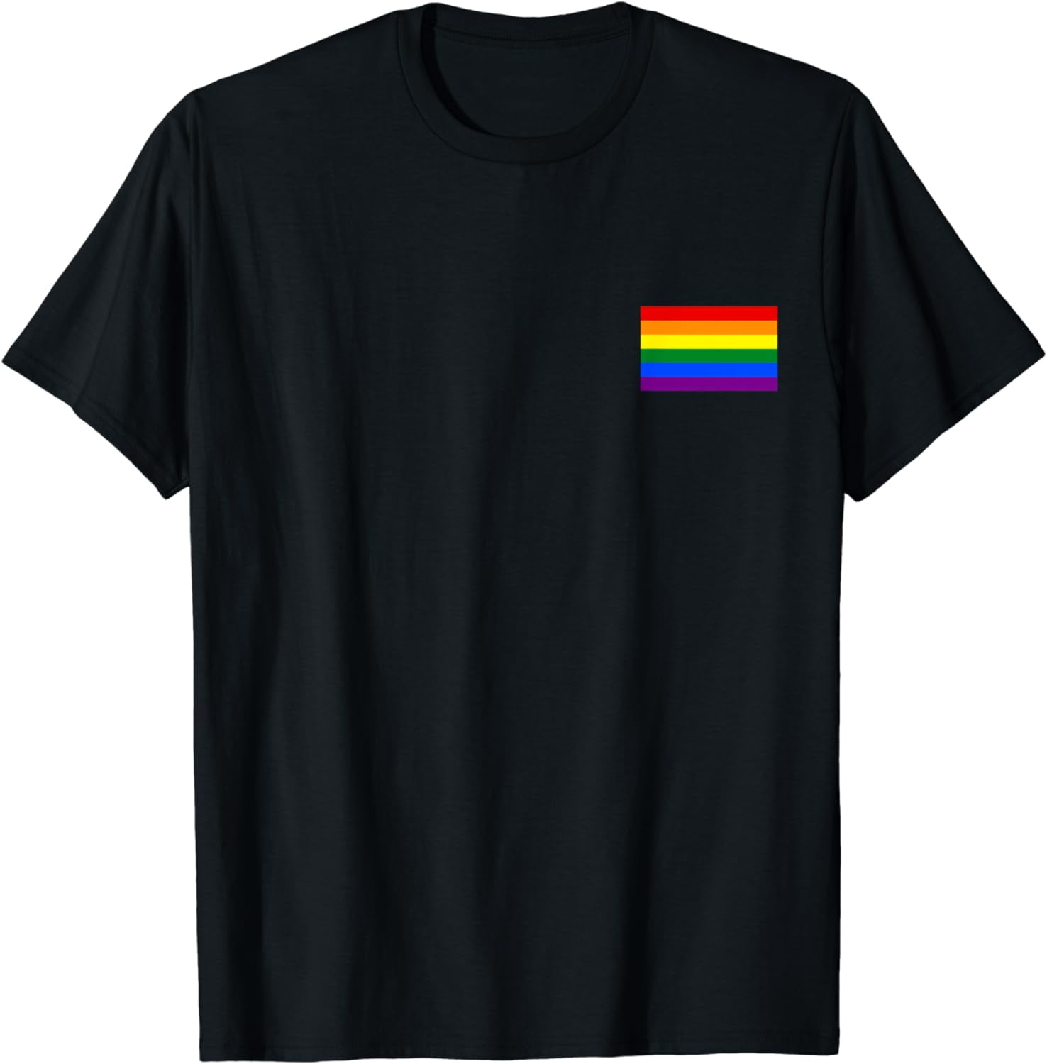 Lgbt Flag Shirt Cool Pocket Gay Lesbian Rainbow Flags Tee - Walmart.com