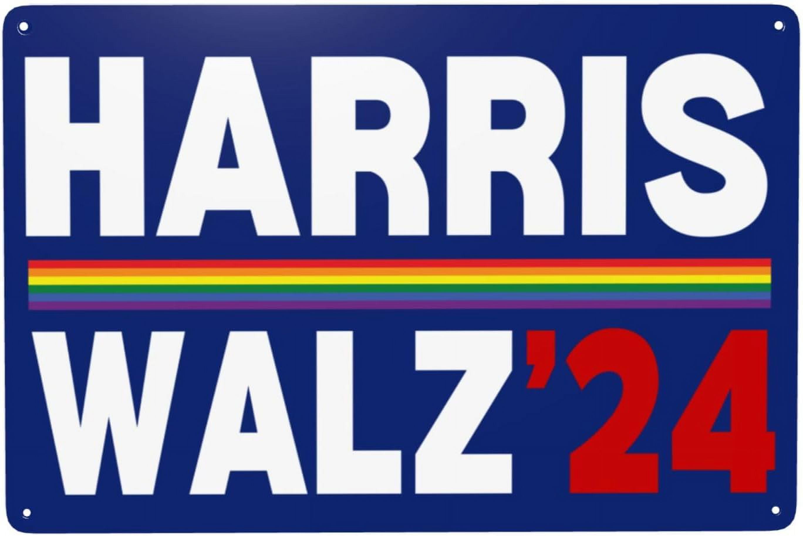 Lgbt For Kamala Harris Waltz sign Harris-Walz 2024 Election Retro 8x12 ...
