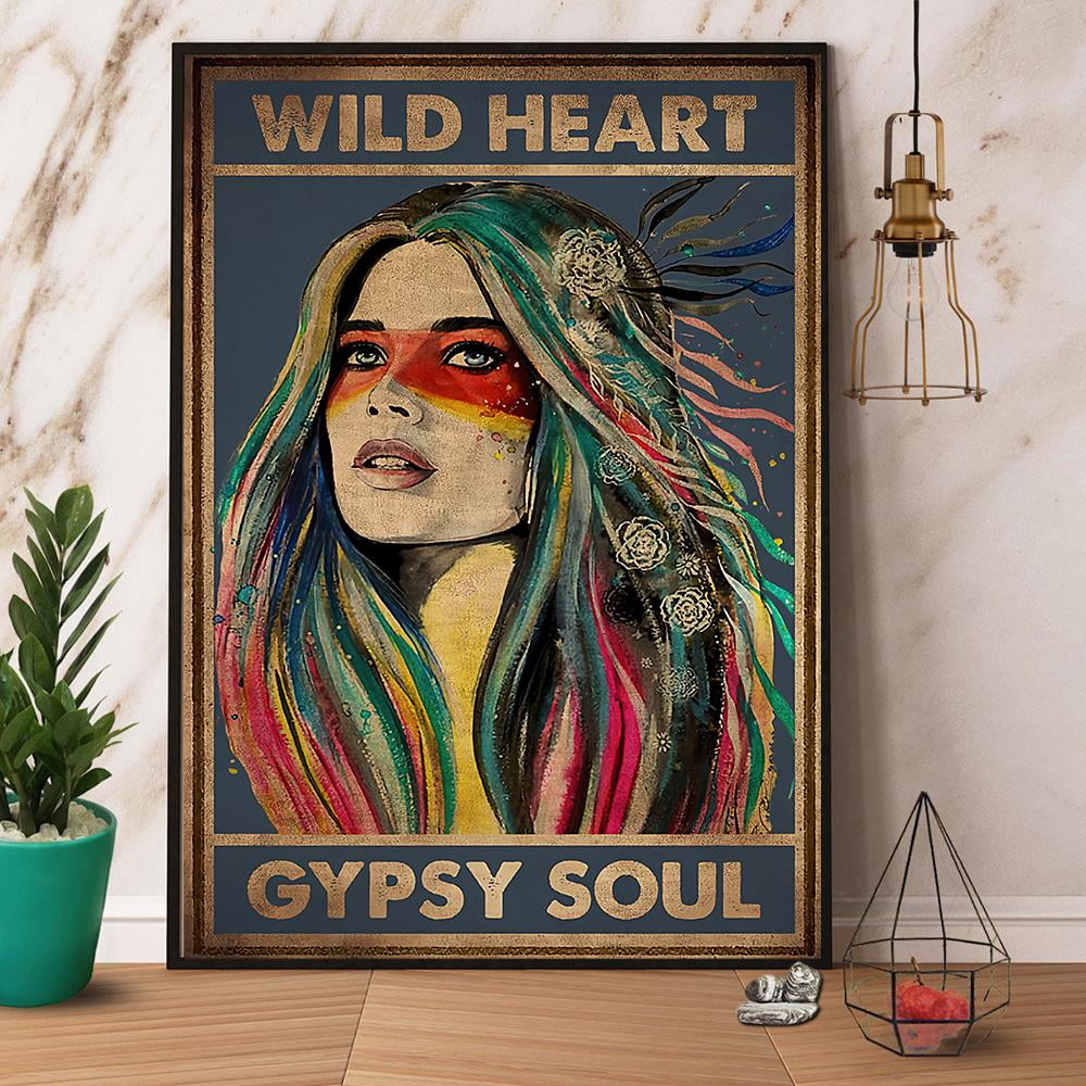 Lgbt Native Girl Wild Heart Gypsy Soul Paper Poster No Frame Matte Wall ...