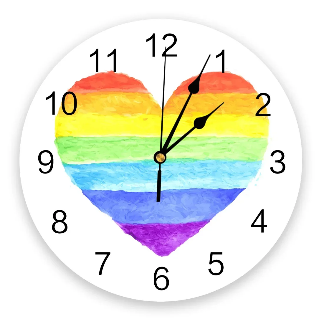 Lgbt Pride Love Wall Clock Modern Design Living Room Decoration Kitchen ...