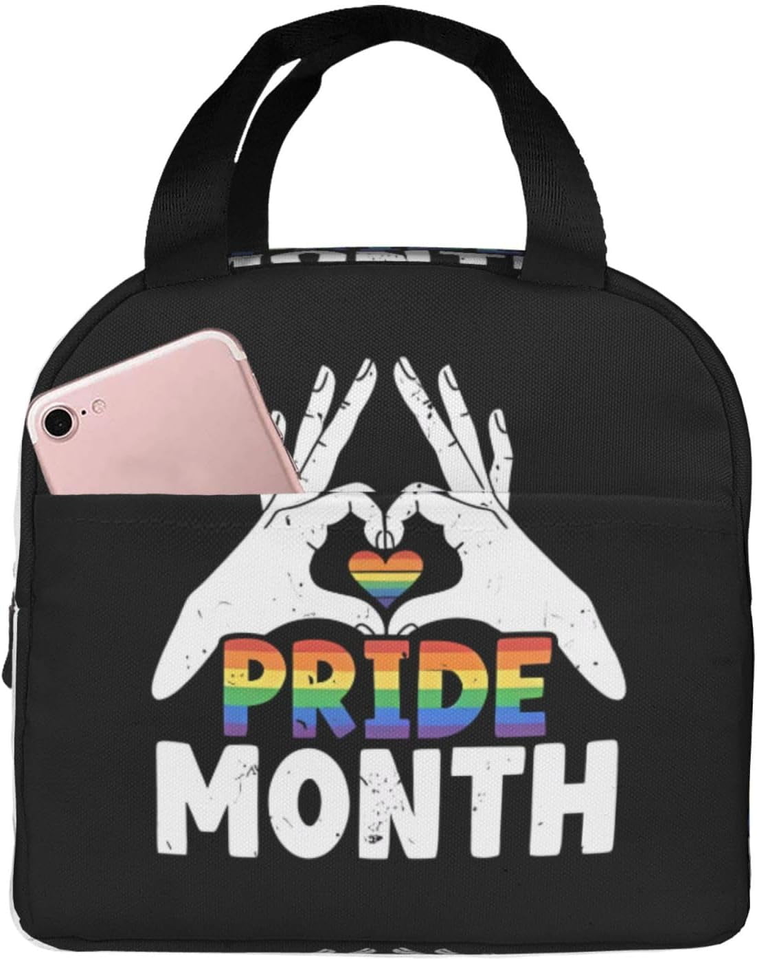 Lgbt Rainbow Gay Pride Flag Pride Monthlunch Box Insulated Lunch Bag ...