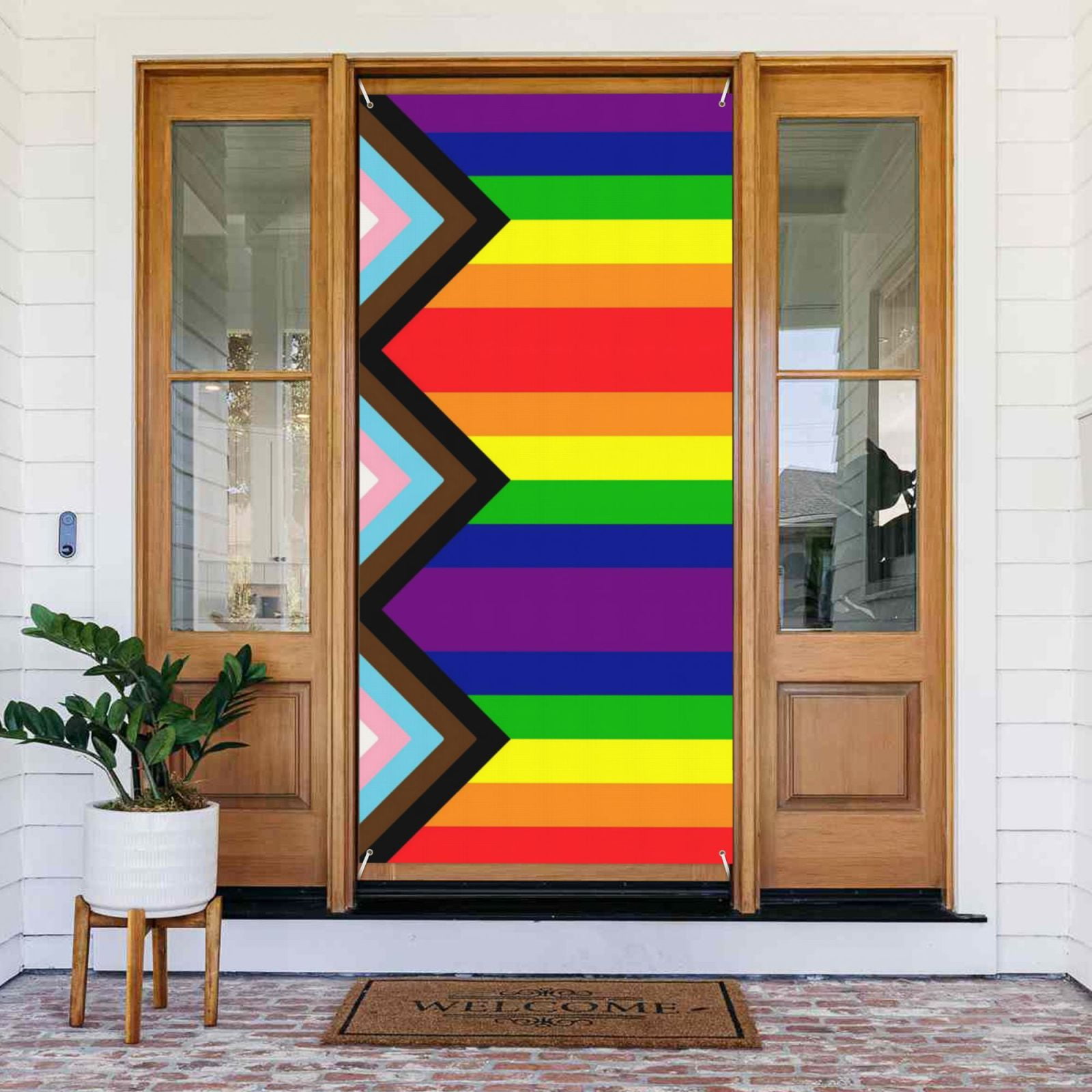 Lgbt Rainbow Gay Pride Transgender Bisexual Lesbian Door Cover ...