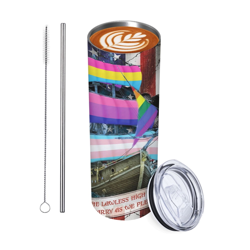 Lgbt Ship On The Lawless High Seas 20oz Coffee Mug Cup,Stainless Steel ...