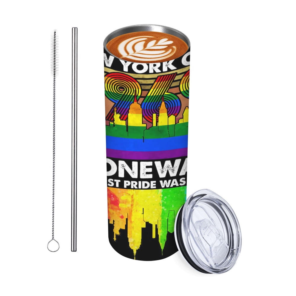 Lgbt The First Pride Was A Riot 20oz Coffee Mug Cup,Stainless Steel ...