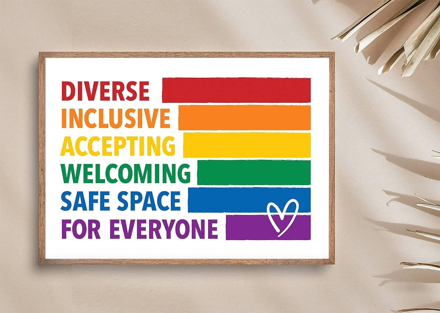 Lgbtq Flag Poster Rainbow Diversity Art Classroom Decor Educational ...