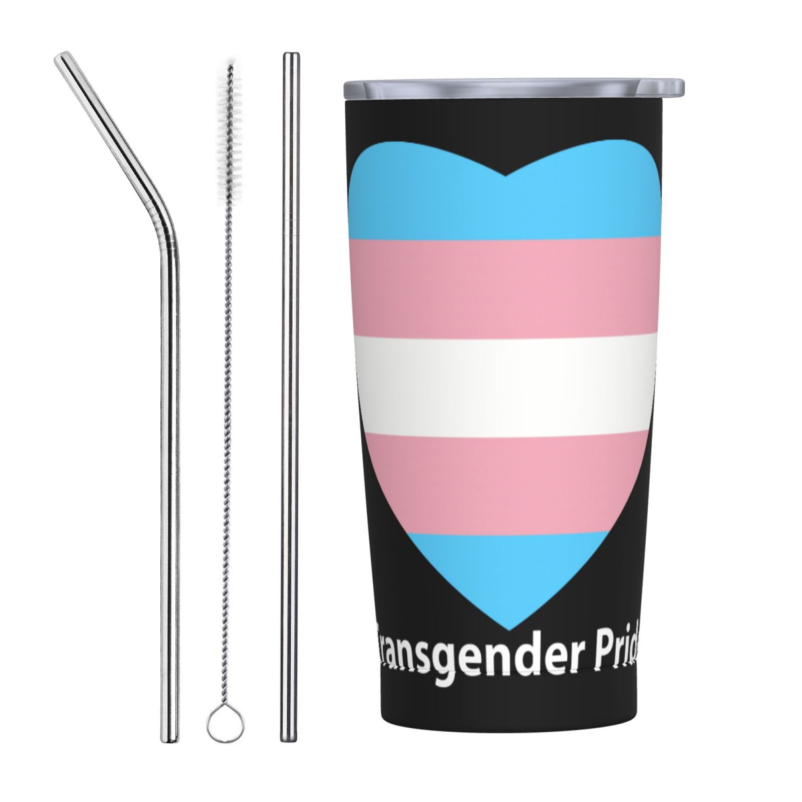 Lgbtq Gay Transgender Ally Pride Flag 20 Oz Insulated Stainless Steel ...