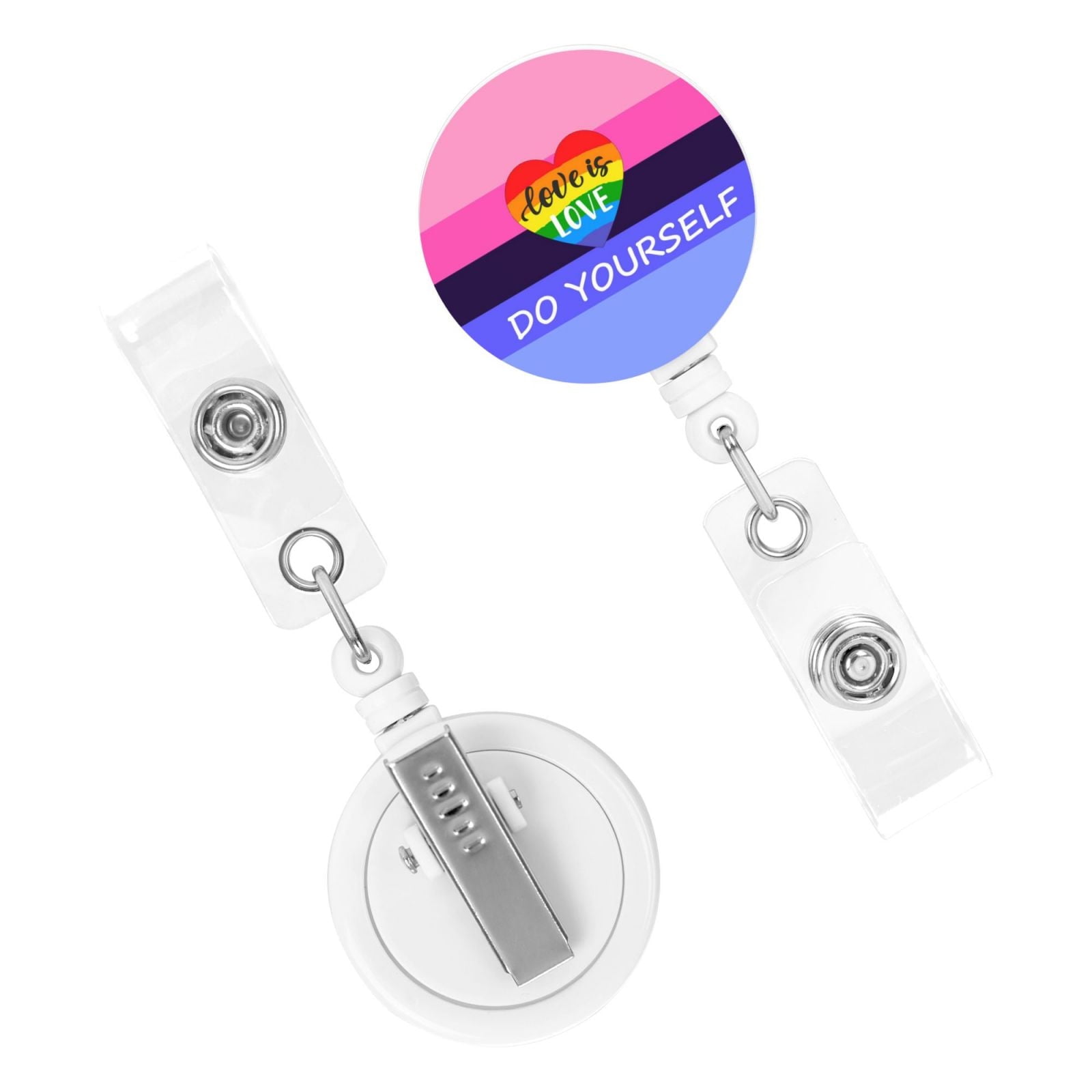 Lgbtq Omnisexual Pride Badge Reel Retractable Badge Clip Id Card Name ...