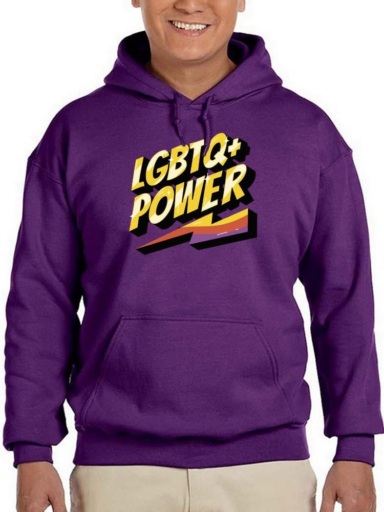 Lgbtq+ Power Golden Banner Hoodie Men -Smartprints Designs, Male Small ...