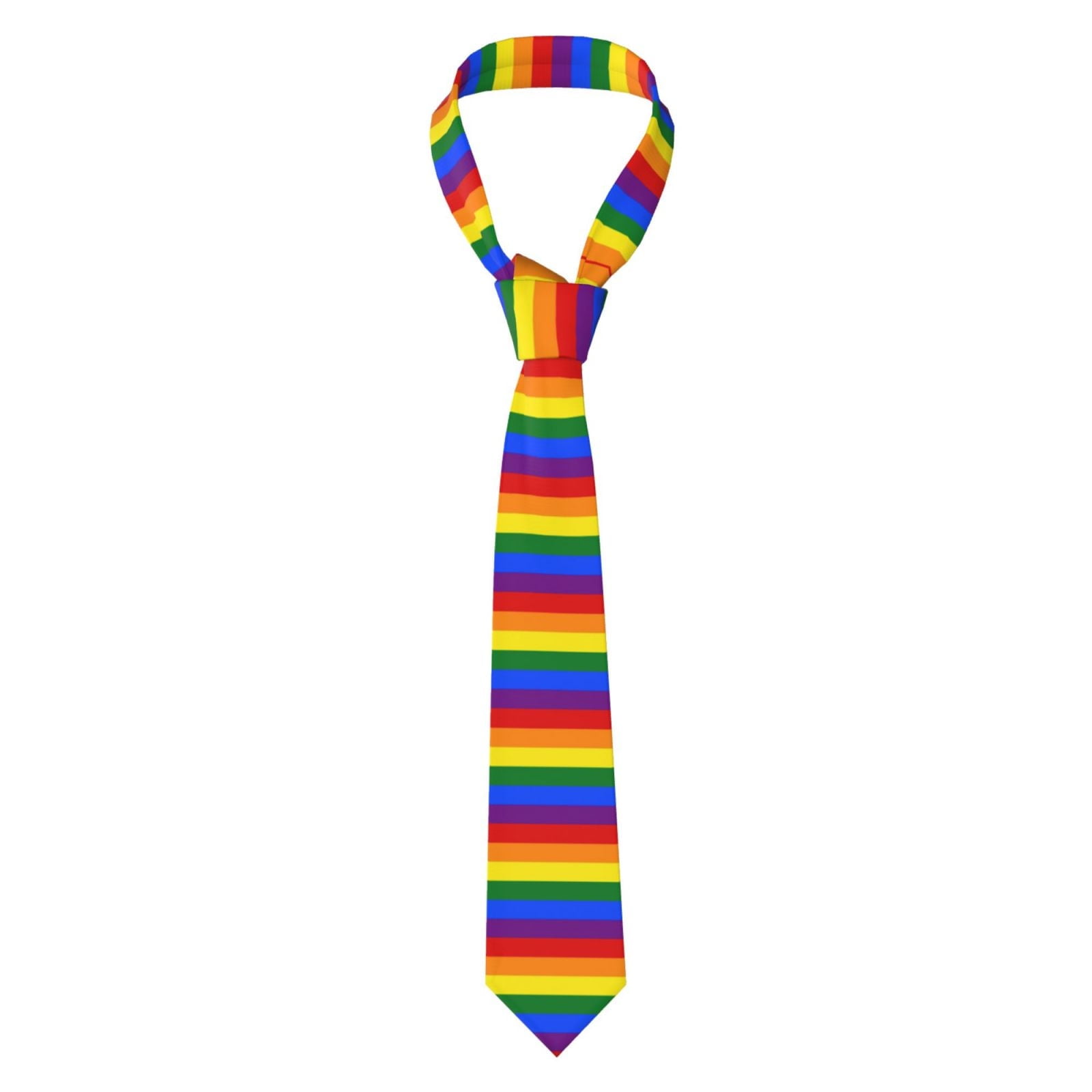 Lgbtq Rainbow Gay Pride Flag Silk Ties For Men Casual Necktie Funny ...