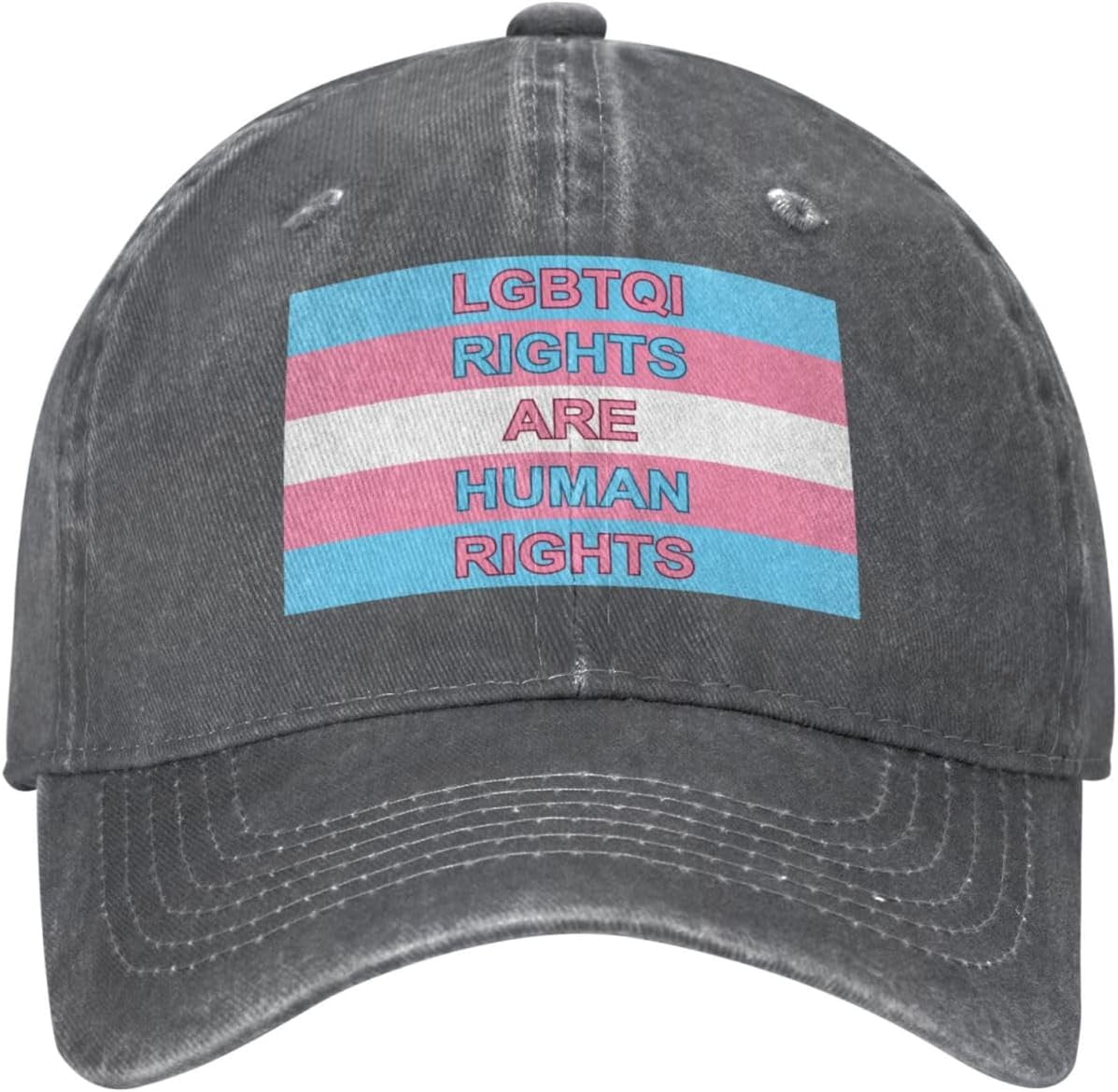 Lgbtqi Rights are Human Rights LGBTQ Rights are Human Rights LBGT Transgender Flag Trucker Hat ...