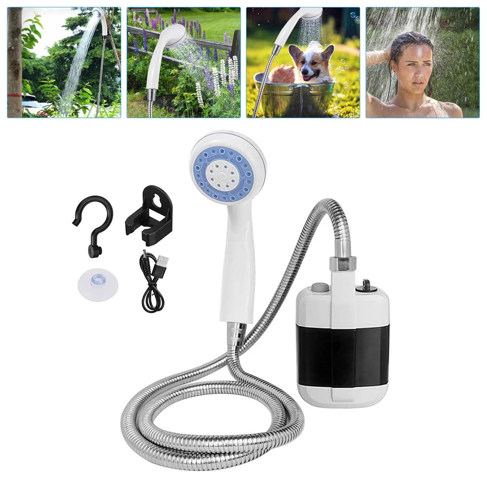 Lggsban 2025 Upgraded Camping Shower Kit, Portable Shower for Camping ...