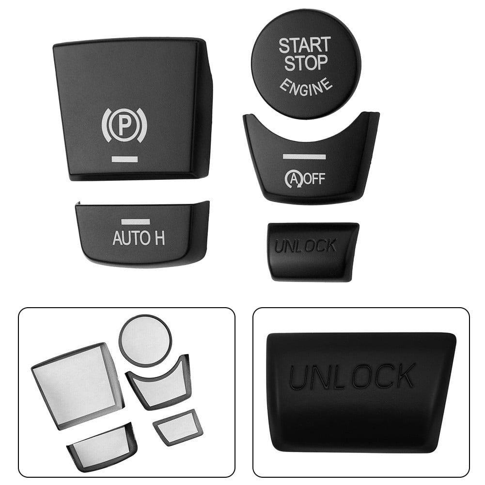 Lhd Black Car Interior Engine Button Unlock Button Cover For Bmw 5 F10 ...