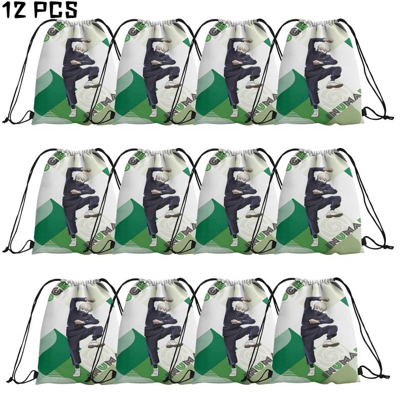 Lheaggik 12 packs Jujutsu Kaisen candy drawstring bag drawstring goodie favor bags for boys and ...