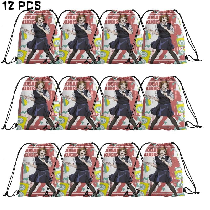 Lheaggik 12 packs Jujutsu Kaisen candy drawstring bag drawstring goodie favor bags for boys and ...